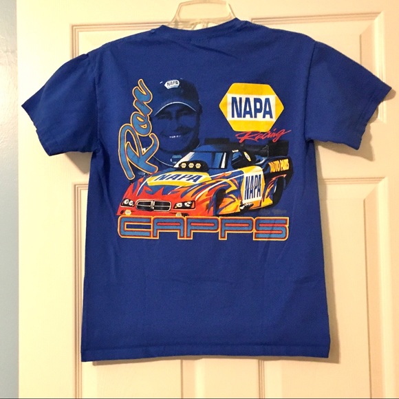 Gildan | Shirts | Ron Capps Nhra Napa Racing Funny Car Blue Tee S ...